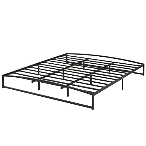 GAOMON 10 Inch Metal Platform King Size Bed Frame with Sturdy Steel Slats Support, Mattress Foundation, No Box Spring Needed, Easy Assembly, Black