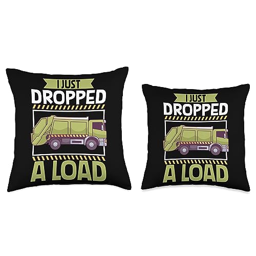 Garbage Trucks Recycling Garbage Truck Driver Throw Pillow