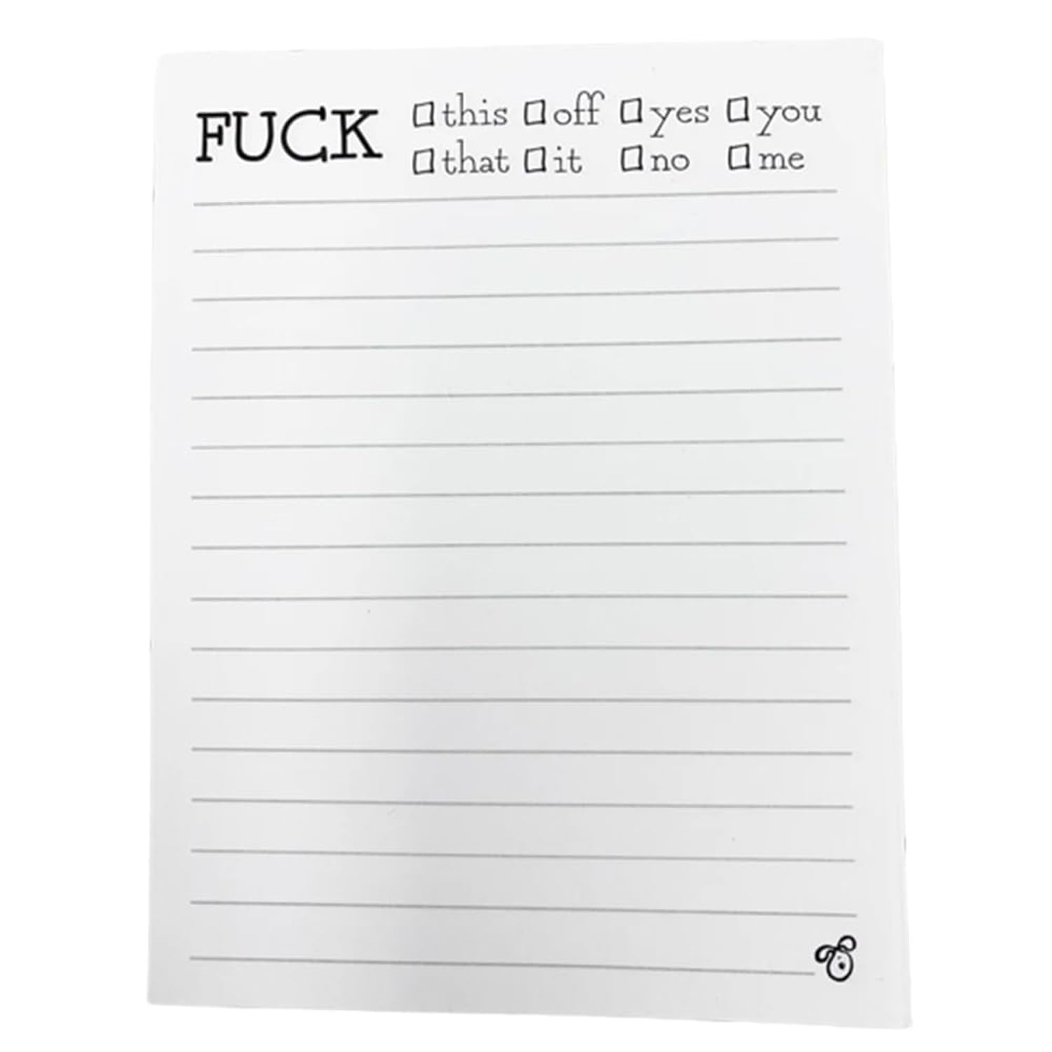 WAKIWI Fresh Outta Fucks Pad and Pen, Snarky Novelty Office Supplies,Funny Desk Accessory Gel Pen With Notepad,Humor Gifts for Friends Colleagues Boss (Notepad)