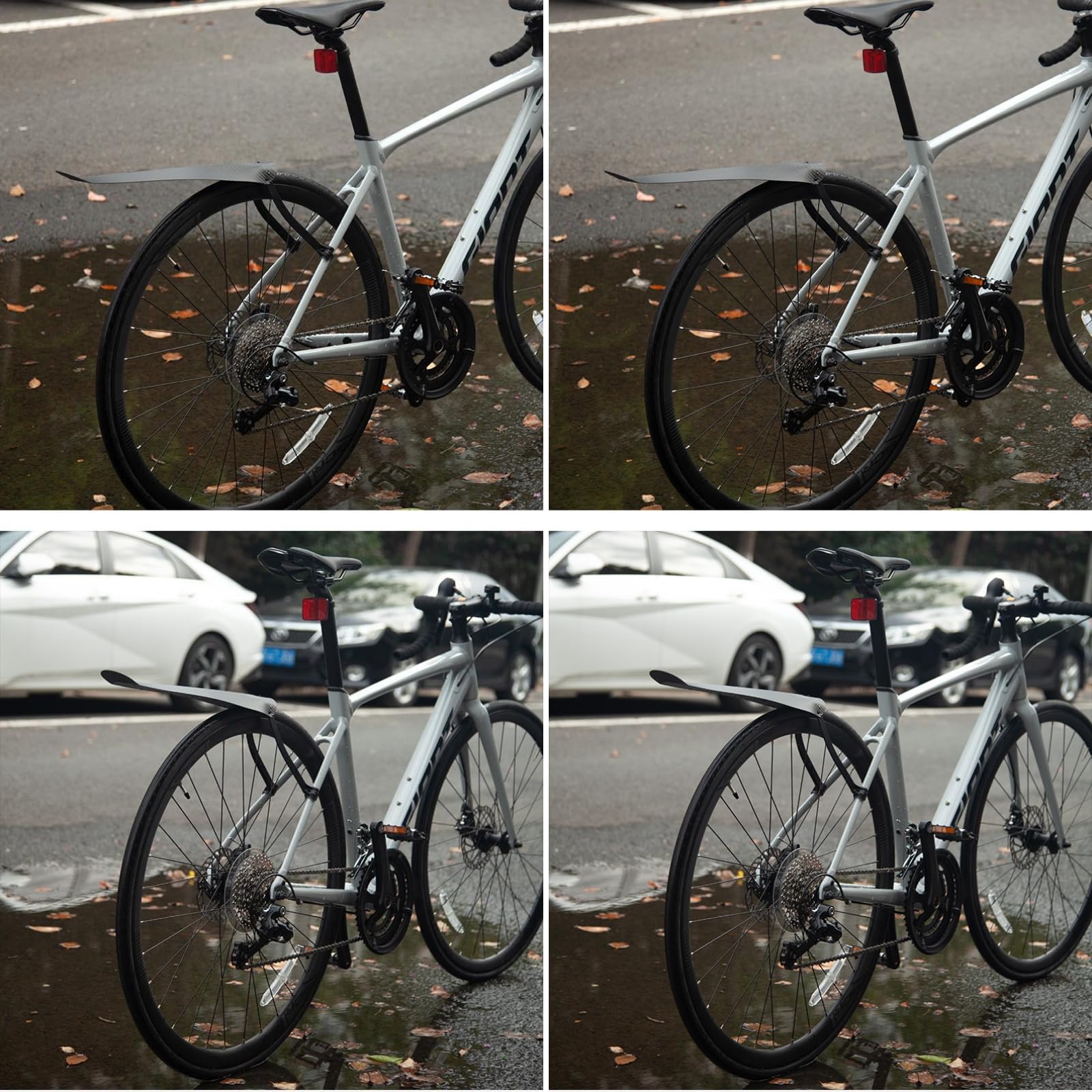 NELboNs Bike Fender Adjustable for Road Mountain Bike Tire Rear Mud Guard Fender Foldable and Light Weight