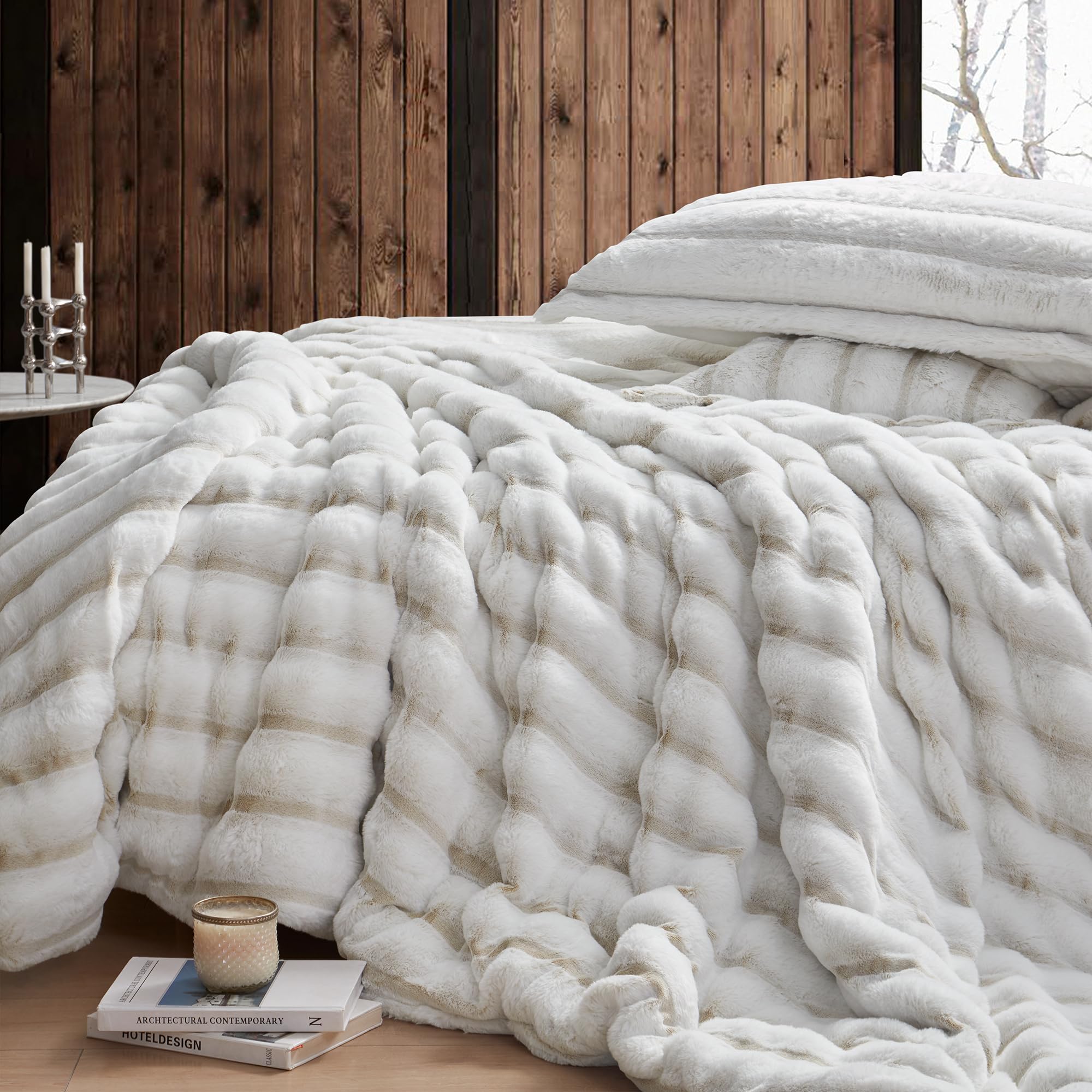 Byourbed Jelly Rolls Chunky Bunny - Coma Inducer® Oversized King Comforter - Powder Caramel