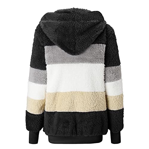 Black Puffer Jacket rain Jacket Women Casual Crew Neck Sweatshirt Loose Soft Long Sleeve Pullover Tops Jackets for Women Winter Women Crop Jacket Zip Hoodie White Jean Jacket Split top