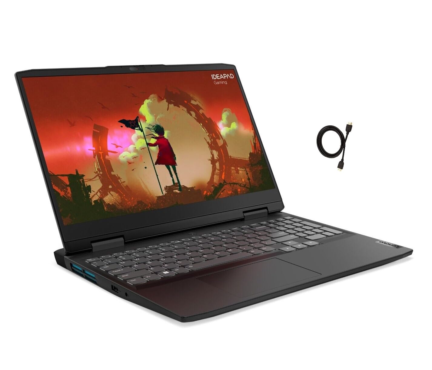 LENOVO 2023 IdeaPad Gaming 3 15ARH7 15.6" FHD IPS 120Hz Premium Gaming Laptop, AMD 8-Core Ryzen 7 7735HS, 32GB RAM, 2TB PCIe SSD, NVIDIA GeForce RTX 4050, White Backlit, Windows 11 Pro + HDMI Cable