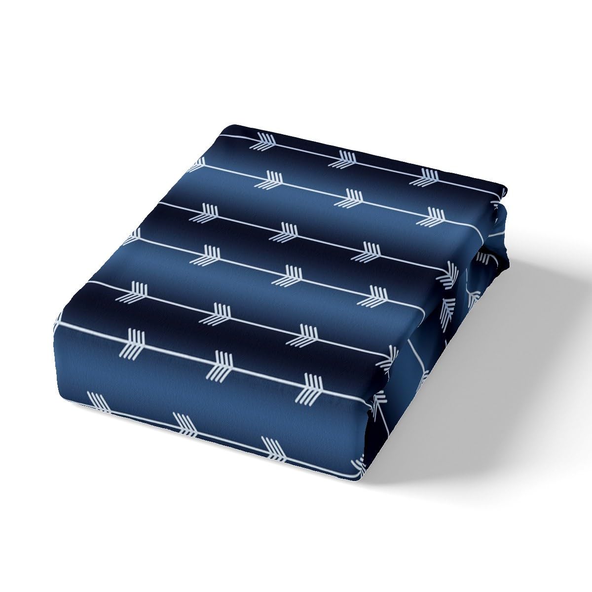 Kids Arrow Sheet Set Full Size Wild Hunting Bed Sheets Set for Boys Girls Teens Bedroom Decor Ombre Blue Black Arrow Sheets with Deep Pocket Fitted Sheet Women Men Cute with 2 Pillow Case