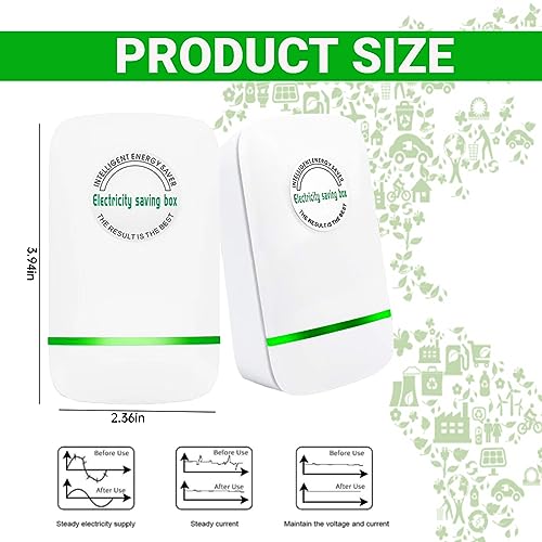 Esaver Watt, Upgrade Pro Power Saver Energy Saving Device, Electricity Saving Box, Balance Current Power Saver Wattsave Power Saver for Household Office Market - US Plug 90V-250V 30KW (6 Pack)