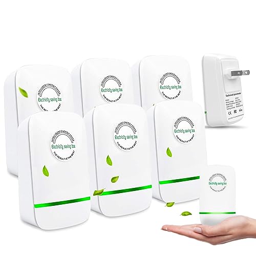 Esaver Watt, Upgrade Pro Power Saver Energy Saving Device, Electricity Saving Box, Balance Current Power Saver Wattsave Power Saver for Household Office Market - US Plug 90V-250V 30KW (6 Pack)