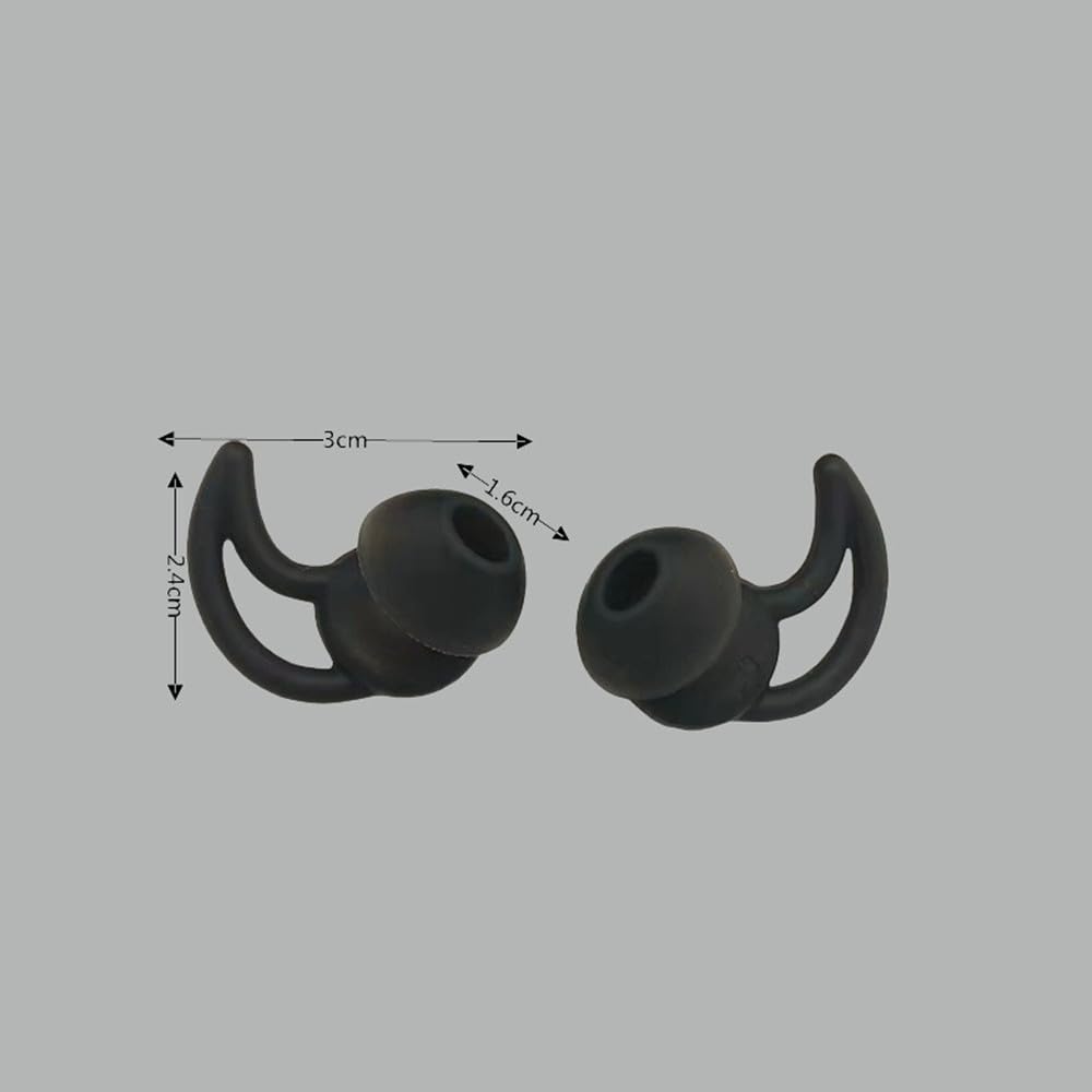 NATEFEMIN 2 Pairs Soft Medium Size Earbuds for Bose QC30/QC20/QC20i/SoundSport SIE2i IE2 IE3
