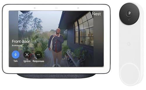 Google Nest Doorbell Wireless Battery Doorbell and 7-inch Screen Bundle (Wireless Doorbell)
