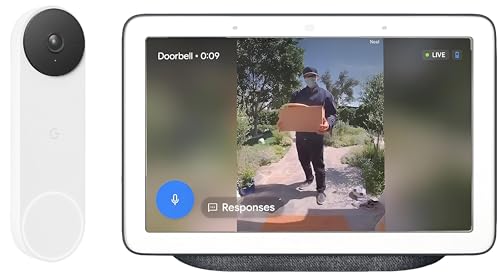 Google Nest Doorbell Wireless Battery Doorbell and 7-inch Screen Bundle (Wireless Doorbell)