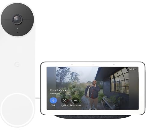 Google Nest Doorbell Wireless Battery Doorbell and 7-inch Screen Bundle (Wireless Doorbell)