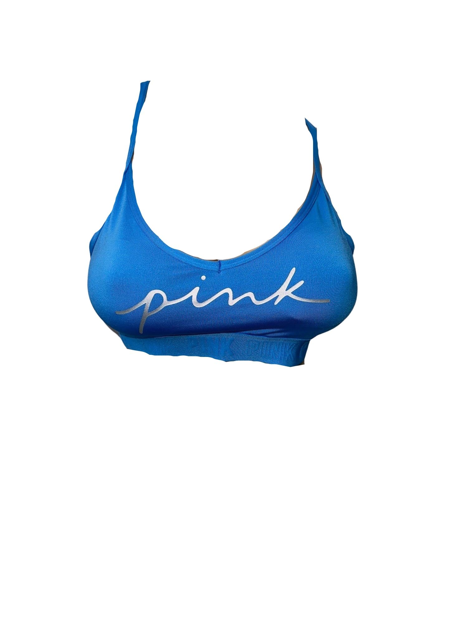 Victoria's Secret Pink Ultimate Sports Lightly Lined Bra Color Blue New (Large)
