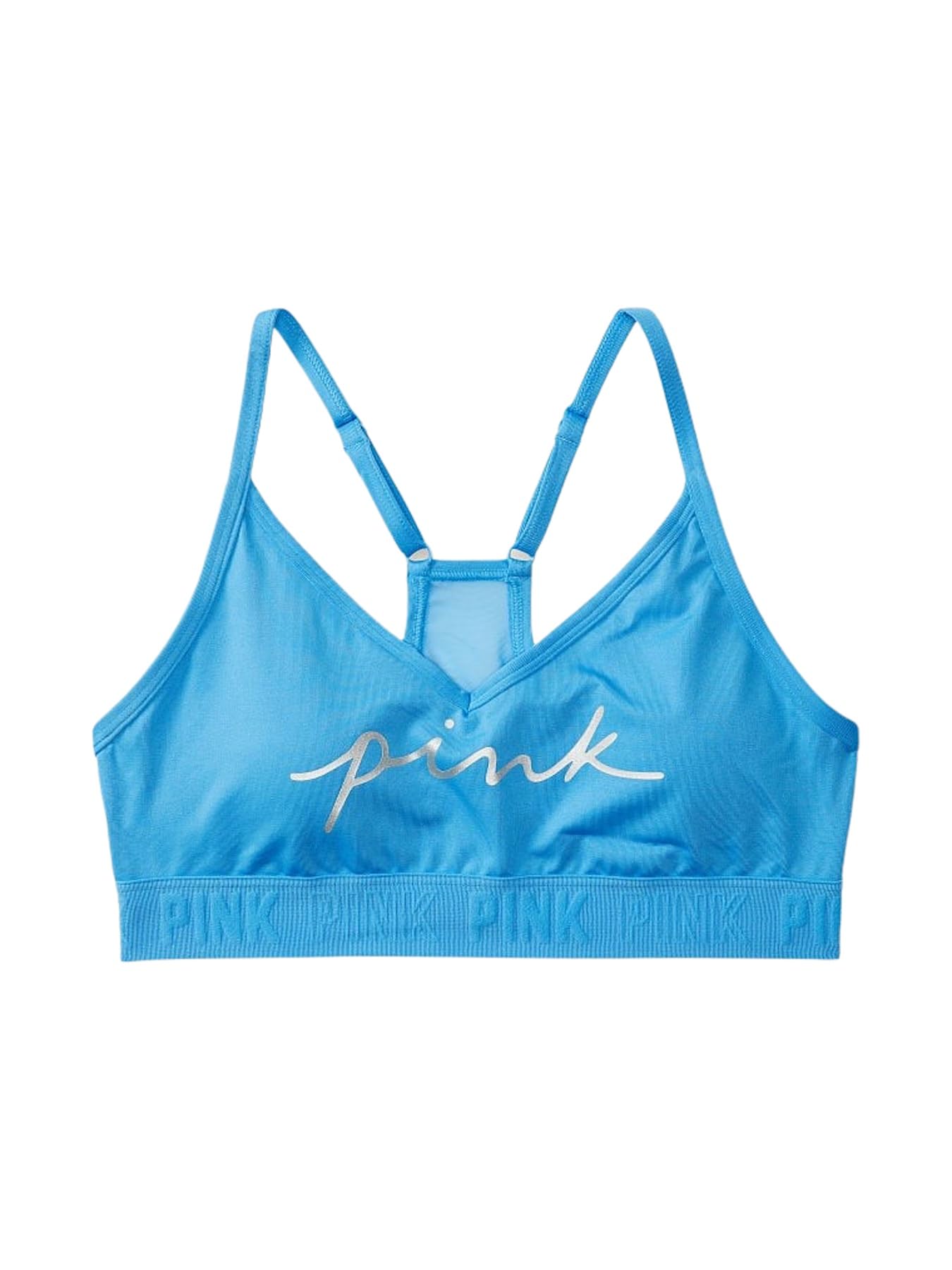 Victoria's Secret Pink Ultimate Sports Lightly Lined Bra Color Blue New (Large)