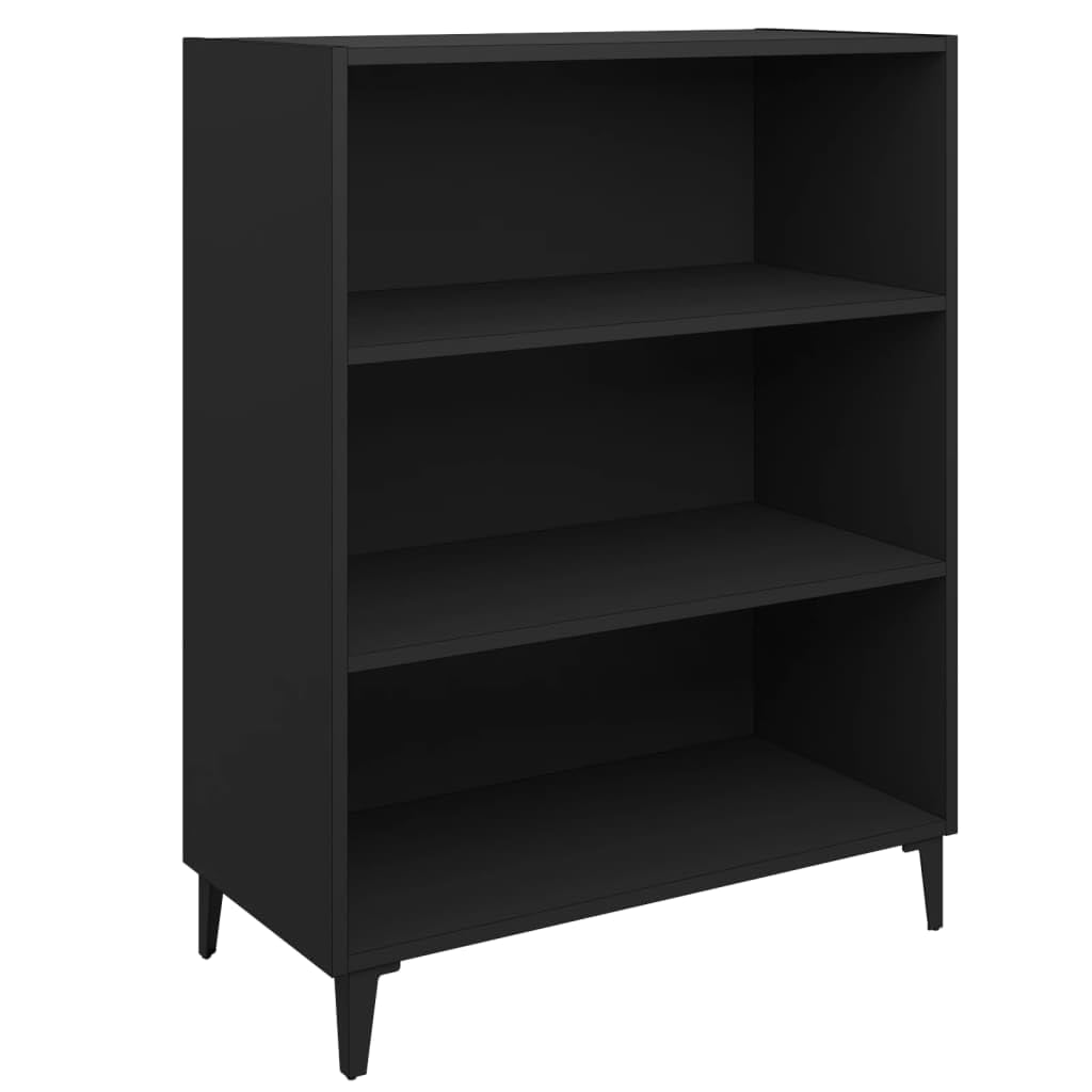 TIFITGO Asomie Sideboard Black 27.4"x12.8"x35.4" Engineered Wood Home Furniture Cabinets Fashion Kitchen Indoor Storage Buffets Sideboards Storage Cabinet US Stock Fast Shipment Black