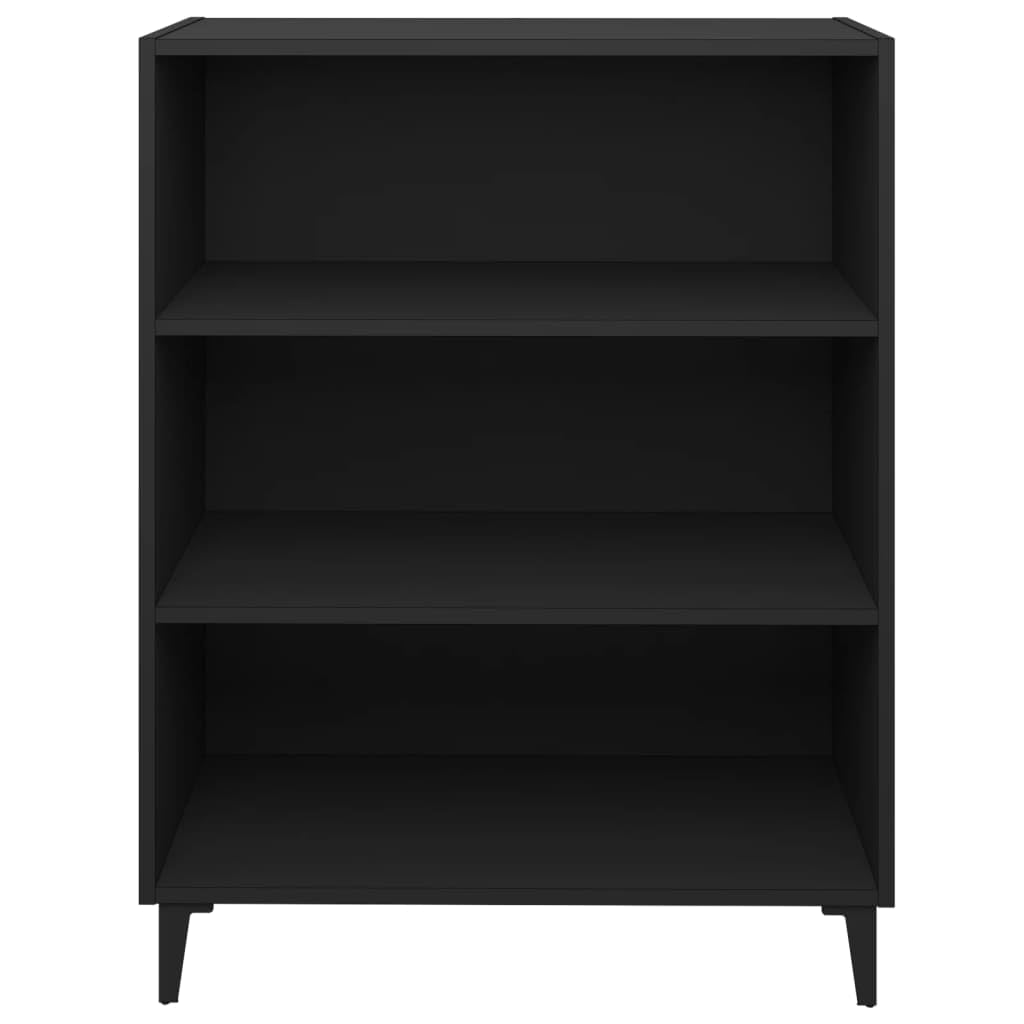 TIFITGO Asomie Sideboard Black 27.4"x12.8"x35.4" Engineered Wood Home Furniture Cabinets Fashion Kitchen Indoor Storage Buffets Sideboards Storage Cabinet US Stock Fast Shipment Black