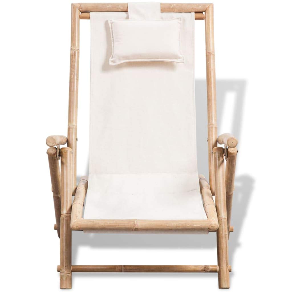 MNISDFL Outdoor Deck Chair Bamboo, Patio Dining Chairs, Outdoor Patio Chairs Set for Garden, Balcony, or Poolside