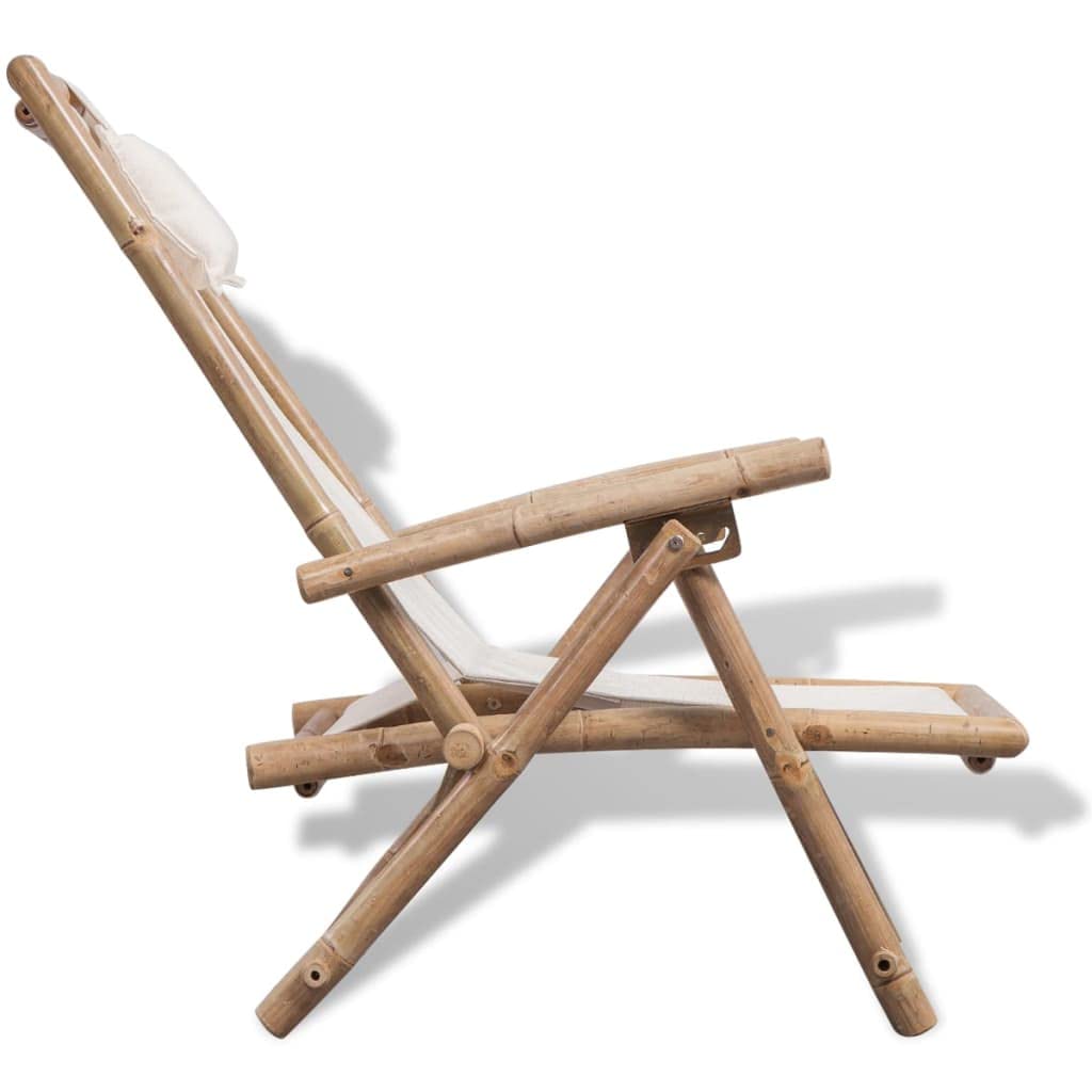 MNISDFL Outdoor Deck Chair Bamboo, Patio Dining Chairs, Outdoor Patio Chairs Set for Garden, Balcony, or Poolside
