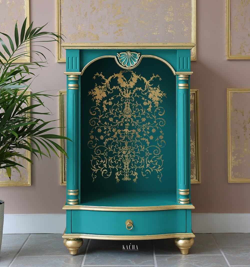 Prima Marketing Re-Design Gold Foil Kacha Decor Transfers-Manor Swirls RE665616