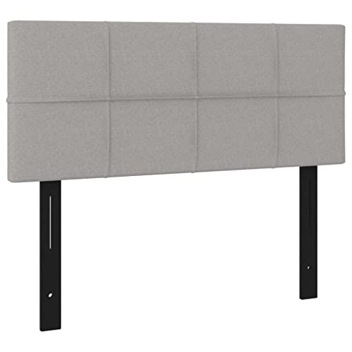 MSLAONXC Headboard,Dorm Headboard,Farmhouse Headboard,Bedroom Furniture,Comfortable Headboard,Soft Headboard,for Lounge,Office,Apartment,Guest Room,RV,Light Gray 39.4"x2"x30.7"/34.6" Fabric