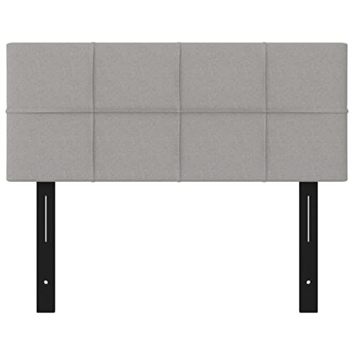 MSLAONXC Headboard,Dorm Headboard,Farmhouse Headboard,Bedroom Furniture,Comfortable Headboard,Soft Headboard,for Lounge,Office,Apartment,Guest Room,RV,Light Gray 39.4"x2"x30.7"/34.6" Fabric