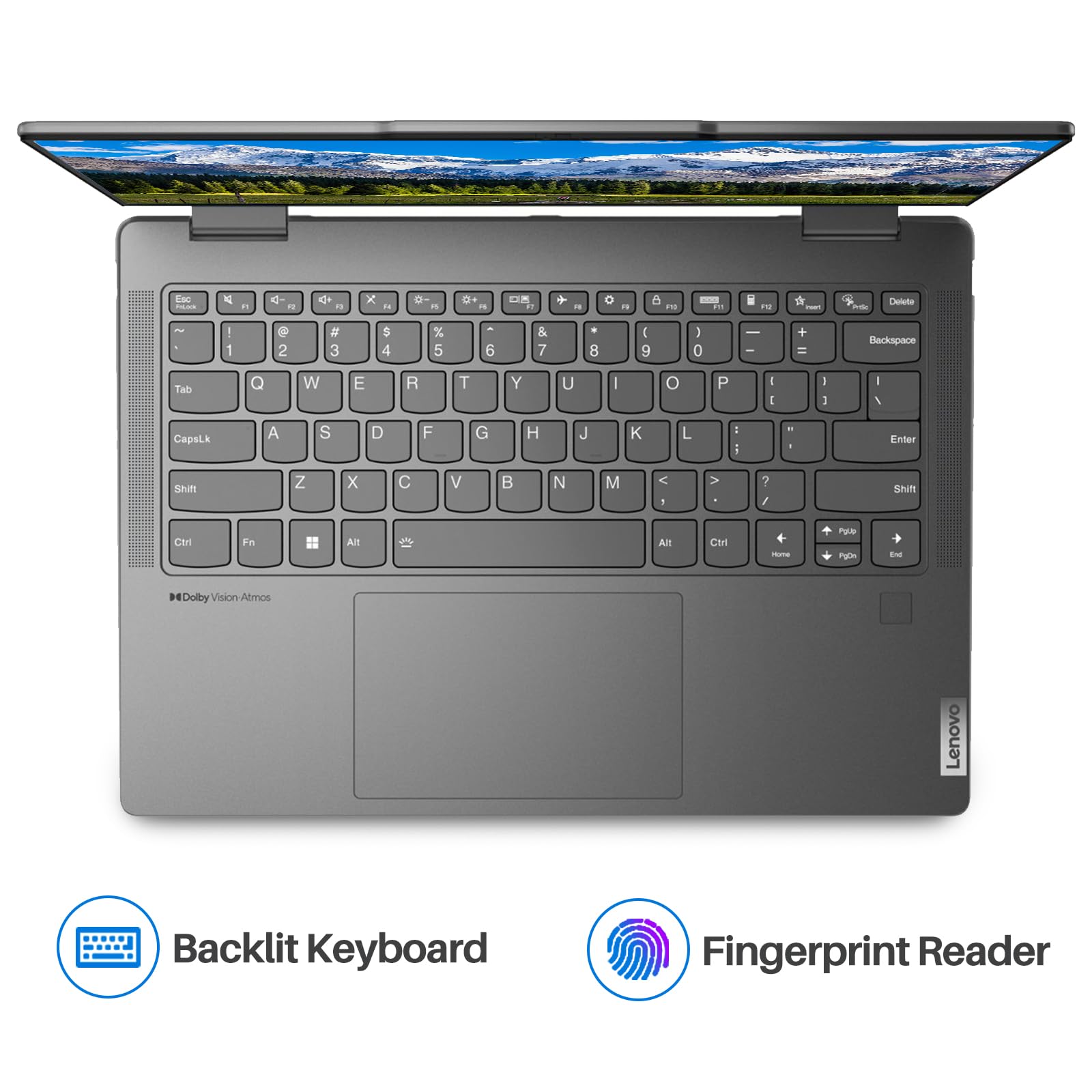 Lenovo Yoga 7i 2-in-1 Convertible Laptop, 14" 2.2K Touchscreen flip, 16GB LPDDR5, 1TB SSD, Intel Core i7-1355U, Intel Iris Xe Graphics, WiFi 6, Backlit KB, Fingerprint, 12 Hours Life, Win 11