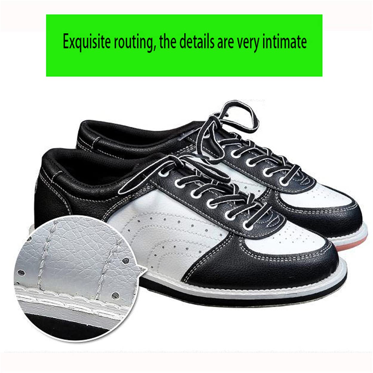 DAMANDO Ladies Bowling Shoes, Bowling Trainers with Sliding Soles Casual Lawn Bowls Shoes for Women,White,8