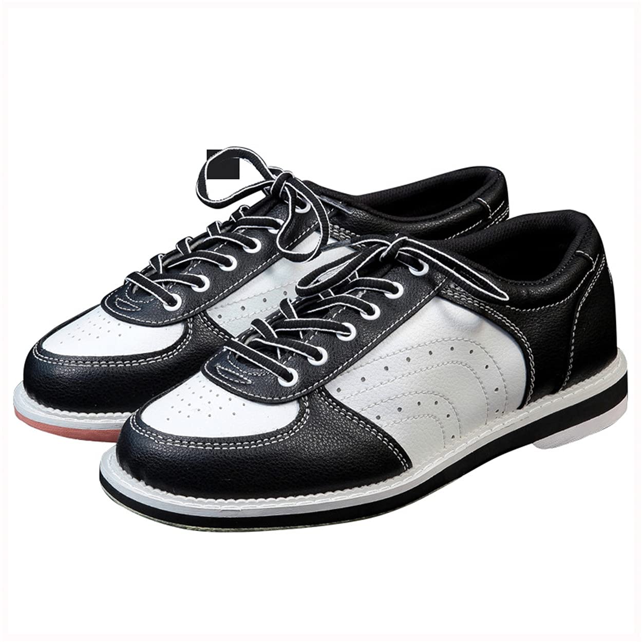 DAMANDO Ladies Bowling Shoes, Bowling Trainers with Sliding Soles Casual Lawn Bowls Shoes for Women,White,8