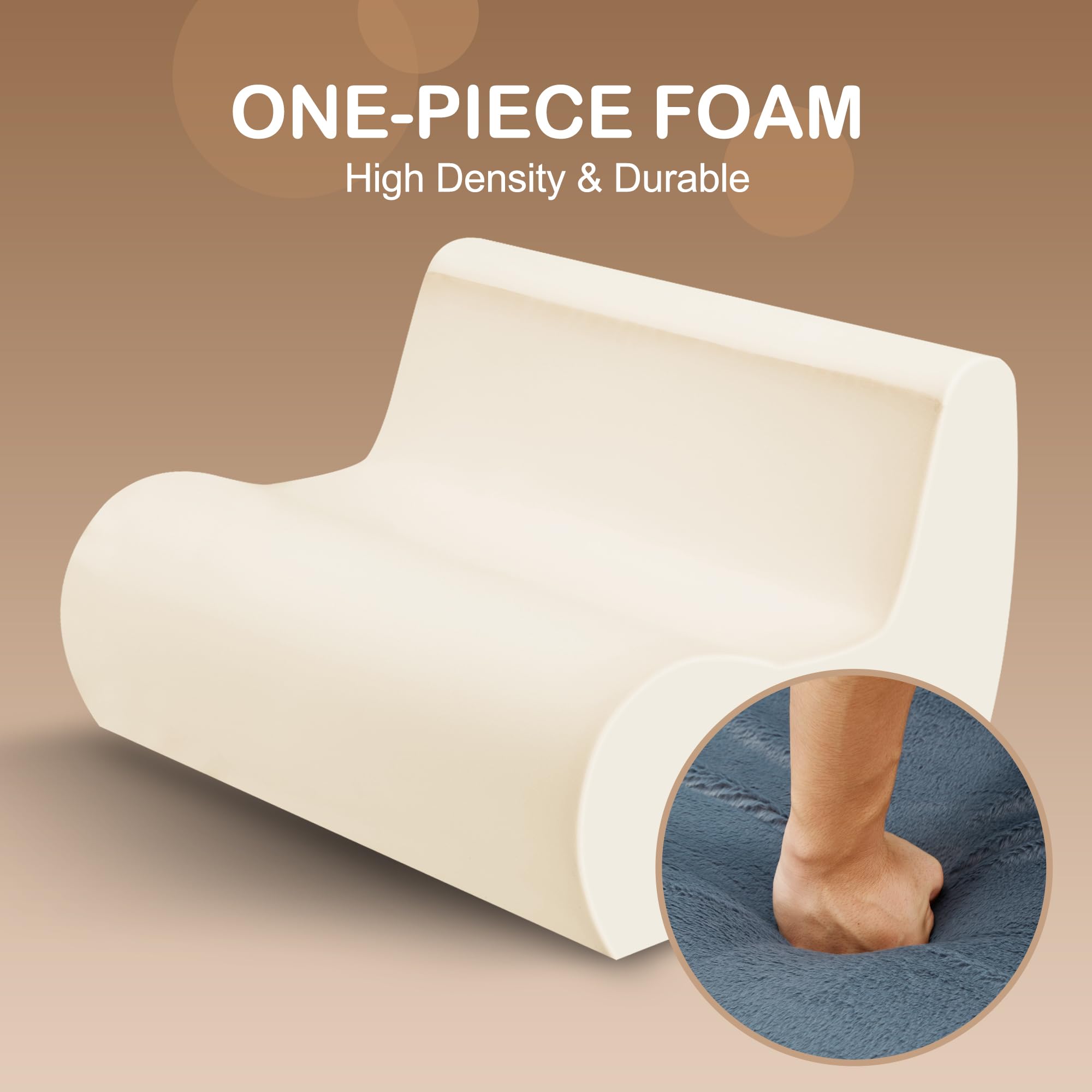 Cansunna Loveseat Bean Bag Chair, Bean Bag Couch Lazy Beanbag Sofa Large Armless Comfy Chair Sofa for Adults, with High Density One-Piece Foam Filling (Large)