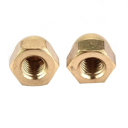 acorn dome head hex nuts,threaded dome cap nuts, Hex Acorn Cap Nut Decorative Round Head Cover Dome Nuts Kit Dome Head Cap Hex Nuts Set Fasteners for Machinery, Furniture, Vehicles, Etc(M5(20PCS)) ( C