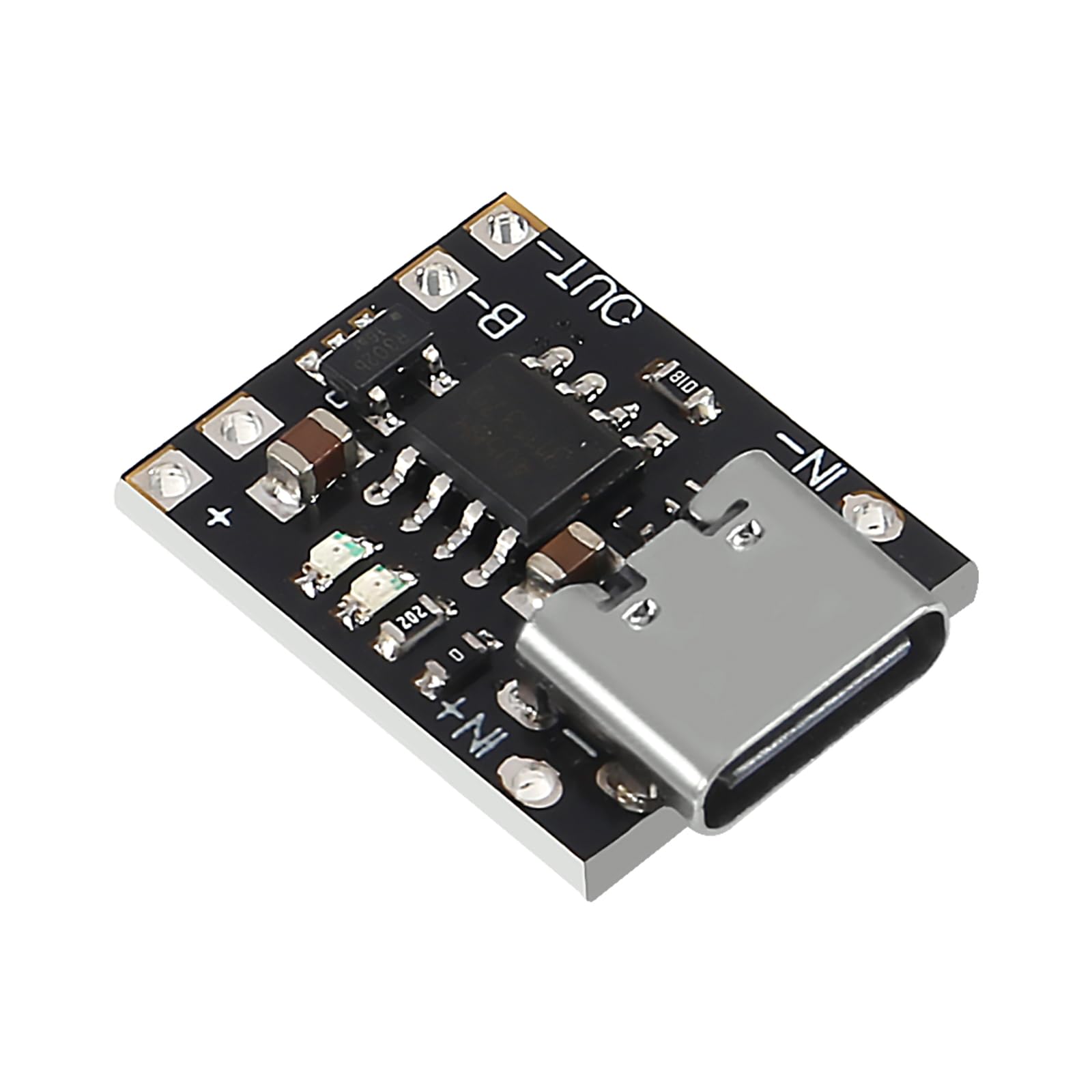 XIITIA 20pcs Mini USB Type C 3.7V Lithium Battery Charger Board 4.2V Charging Module with Protection Circuit and LED Charge Indicators(Type-C Port)