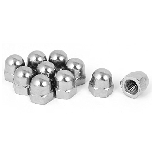 Acorn Dome Head hex Nuts,Threaded Dome Cap Nuts, M12 Thread Dia Dome Head 316 Stainless Steel Cap Acorn Hex Nuts 10pcs (52963080788cb6c7c666ef789a5c908e)
