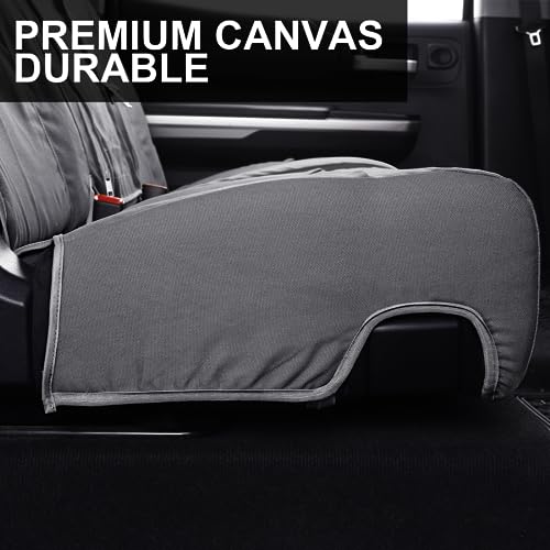 Truckiipa Toyota Tacoma Seat Covers Custom Fit for 2005 2006 2007 2008 2009 2010 2011 2012 2013 2014 2015 Regular/Double/Crew Cab SR SR5 TRD Sport TRD Off-Road TRD Pro Limited(Front Pair/Gray)