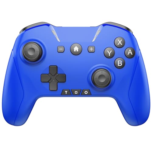 Bluetooth Controller for Switch/Mac/PC/Steam/Mobile Phone/iOS/Android//TV/iPad/Table/Apple Arcade MFi Games, switch pro controller wireless with Adjustable Dual Motion,Turbo,Macros,6-Axis,Wake Up for Black Myth: Wukong (Black) (Purple) (Blue)