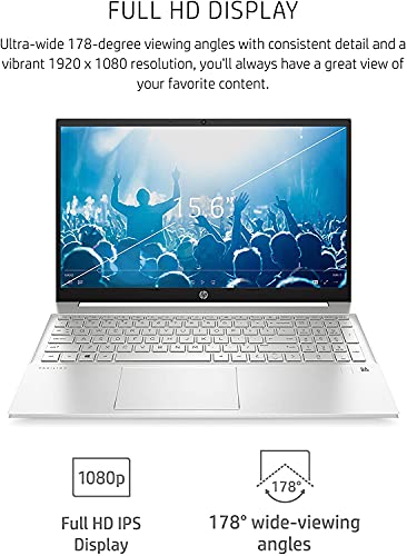HP Pavilion 15T-EG00 Laptop 2022 15.6” FHD 1920 x 1080 Display Intel Core i7-1165G7, 4-core, Intel Iris Xe Graphics, 32GB DDR4, 1TB SSD, Wi-Fi 6, Bluetooth 5.2, 720p HD Camera, Windows 11 Home
