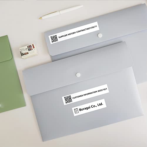 Thermal Tape Compatible with MAKEID L1 Q1 E1 Label Maker Tape Label Printer, Thermal Label Tape for PRT/HPRT Qutie Label Maker Waterproof DIY Label Paper 15mm x 4m (White 1 Roll)
