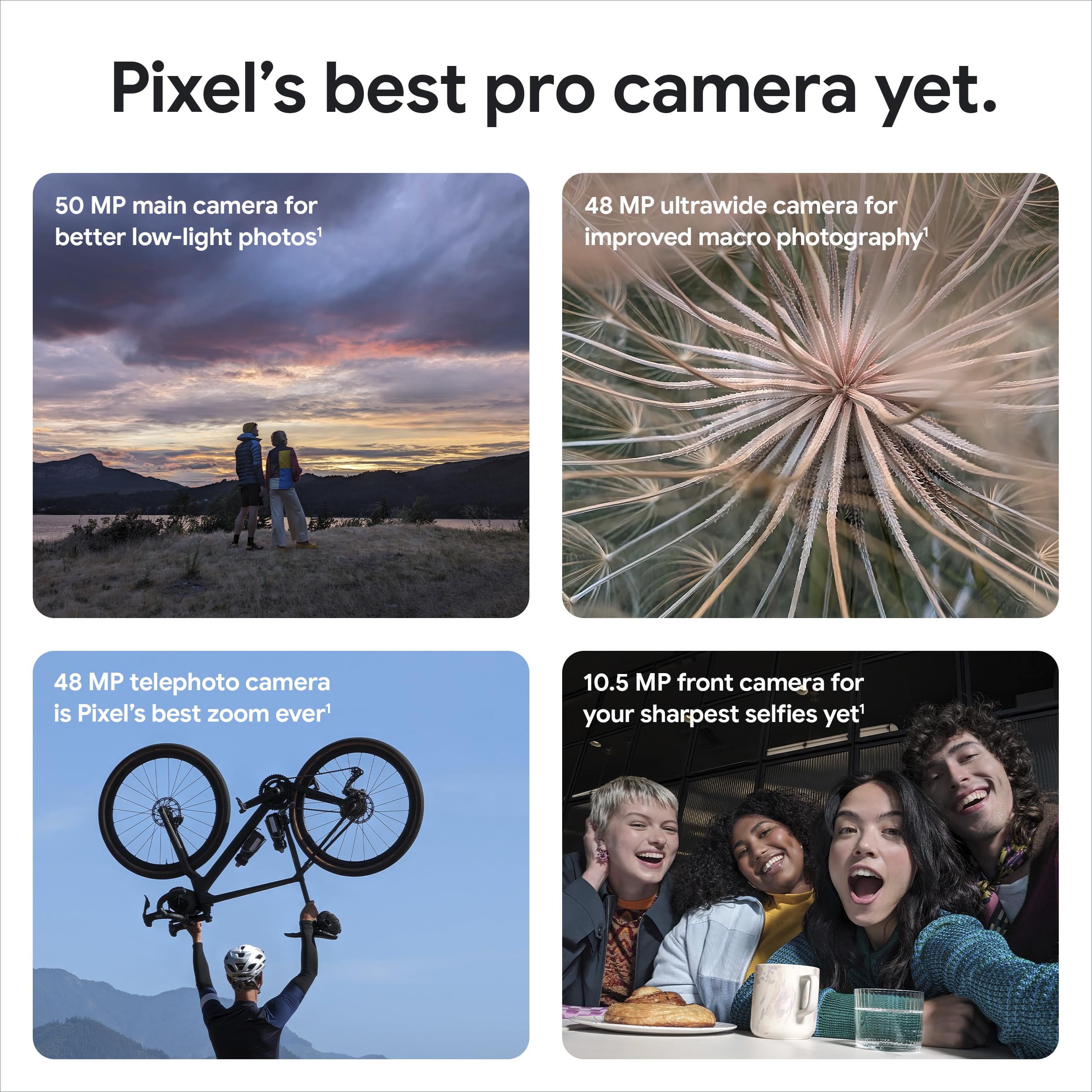 Google Pixel 8 Pro - Unlocked Android Smartphone with Telephoto Lens and Super Actua Display - 24-Hour Battery - Porcelain - 256 GB