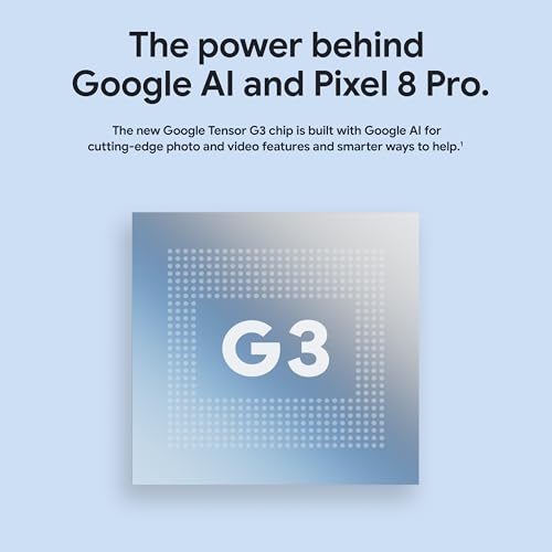 Google Pixel 8 Pro - Unlocked Android Smartphone with Telephoto Lens and Super Actua Display - 24-Hour Battery - Porcelain - 256 GB