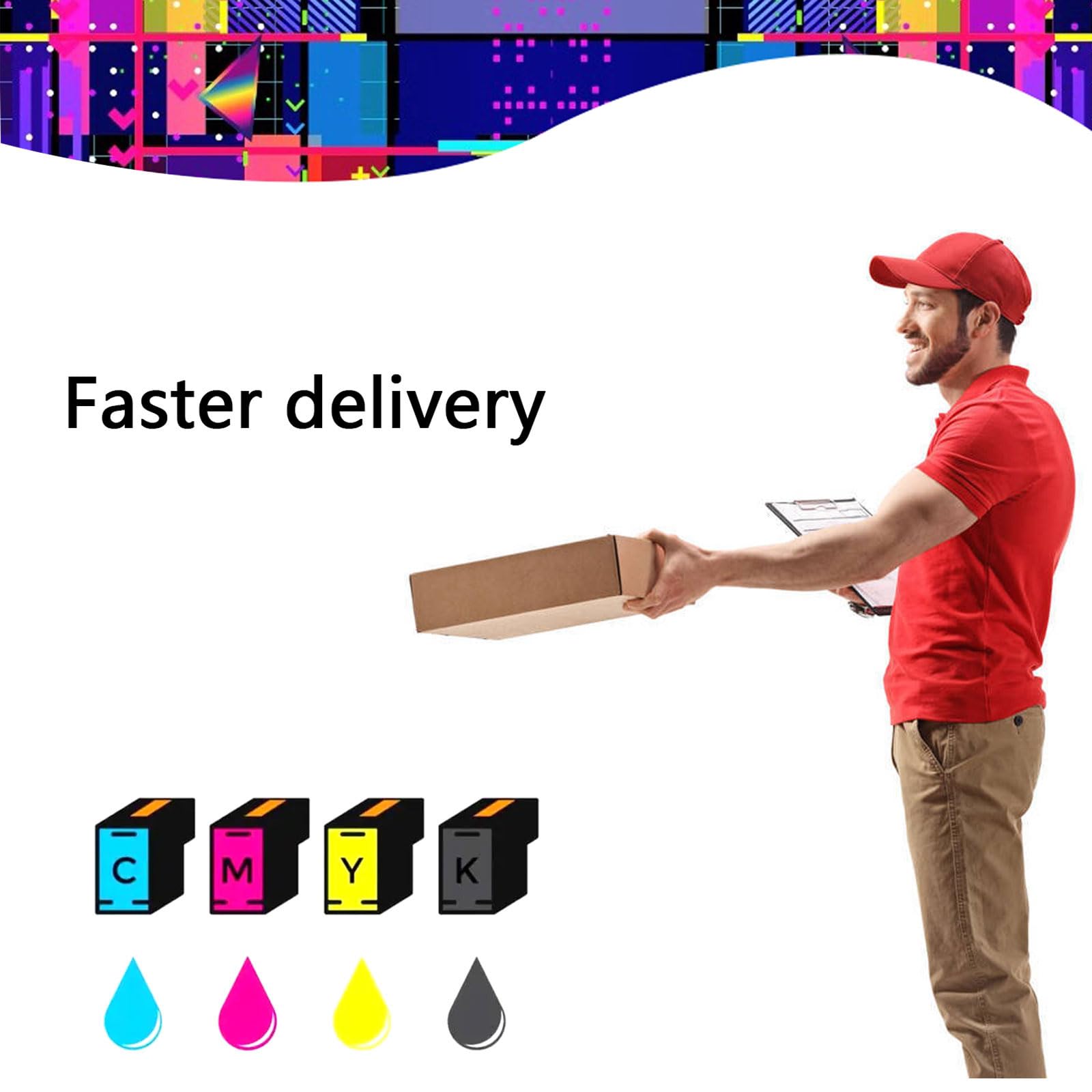 Replacement for HP 206X 206A Black Toner Cartridge for HP Color Laserjet Pro MFP M283cdw M255dw M283cdw M283 M255 Compatible with Original Toner Cartridge