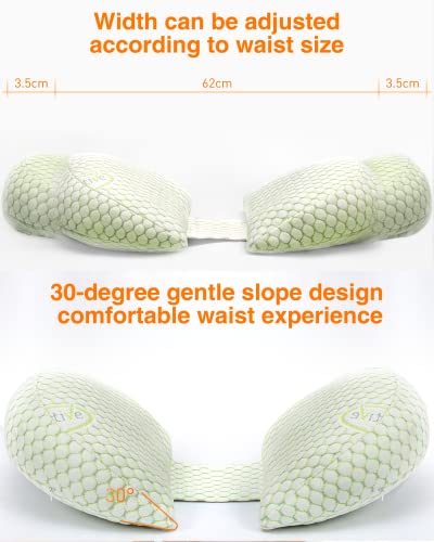 taynoes Pregnancy Pillows for Sleeping, Maternity Pillows, Detachable and Adjustable Pregnancy Must Haves Support for Pregnant Women Back, Belly, Stomach,Side Sleeper Pregnancy Wedge Pillow (Green)