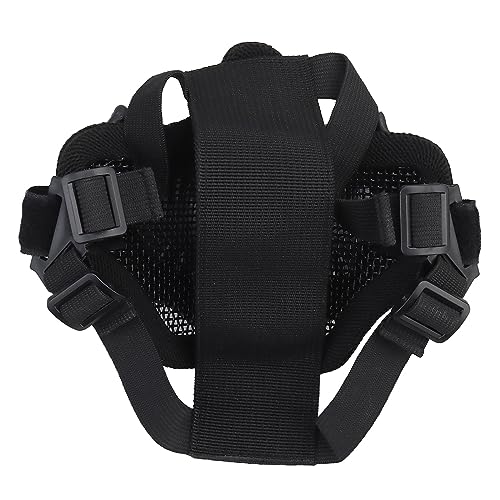 Anyoupin Airsoft Half Face Skull Mask Tactical Fangs Face Protective Mesh Mask for Halloween Paintball CS Games