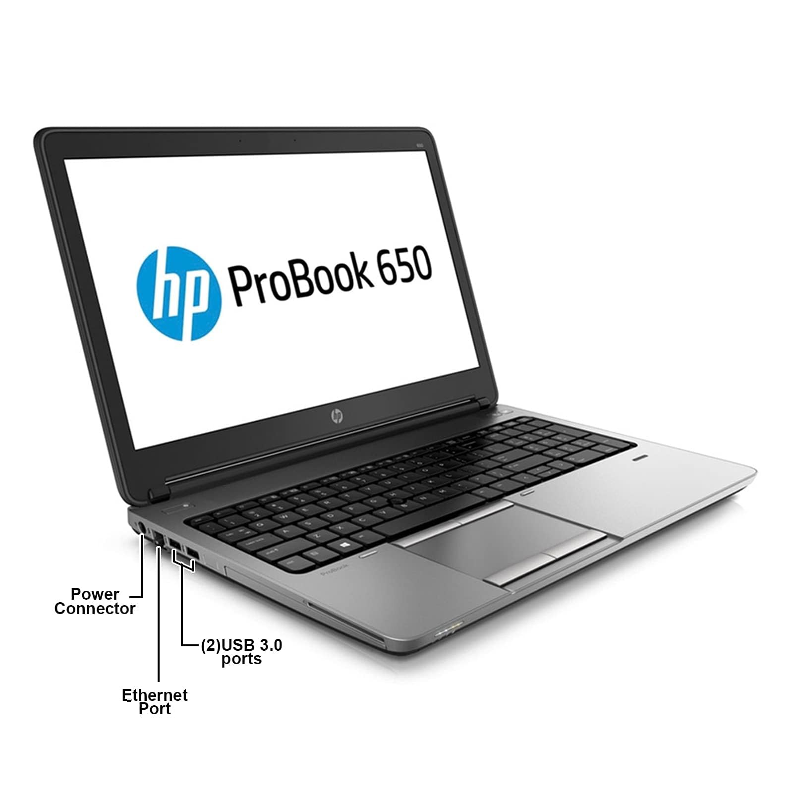 HP Probook 650 G1 15 Inch Business Laptop PC, Intel Core i5-4210M up to 3.2GHz 16GB DDR3 RAM 256GB SSD, DVD, DP, VGA, Windows 10 Pro (Renewed)