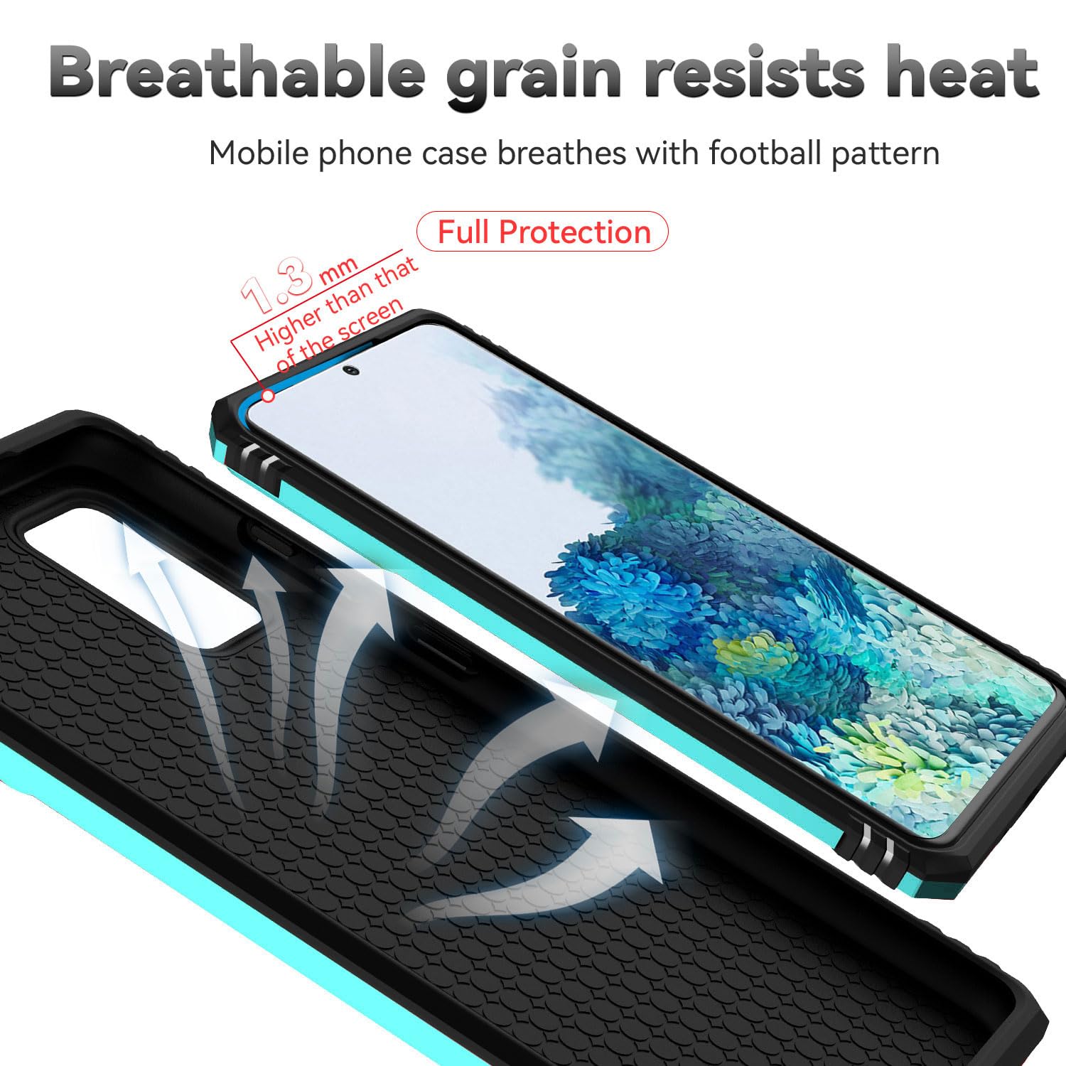 for Samsung Galaxy S20 Plus Case with Camera Lens Cover HD Screen Protector, Military-Grade Drop Tested Magnetic Ring Holder Kickstand Protective Phone Case for Samsung Galaxy S20+ Plus 5G (Mint)