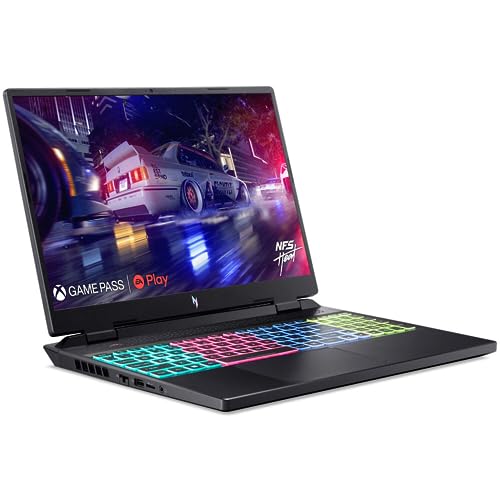 acer Nitro 16 Gaming Laptop 2023 16” 1920 x 1200 IPS 165 hertz Intel Core i7-13700H NVIDIA GeForce RTX 4050 6GB GDDR6 32GB DDR5 2TB SSD Four-Zone RGB Backlit Keyboard Windows 10 Home