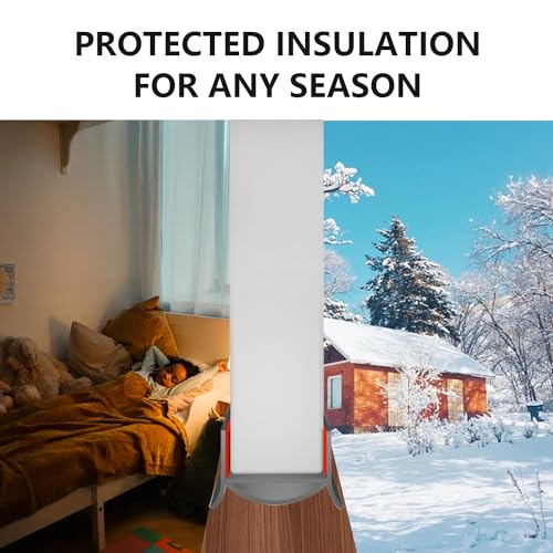 Door Draft Stopper, 36” Cuttable Weather Stripping Door Seal, Strong Adhesive Door Sweep for Exterior and Interior Doors. (1, Black)