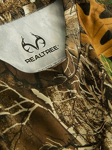 Realtree Unisex Kid's Performance Thermal Underwear Long Johns Base Layer Set, Edge, 8