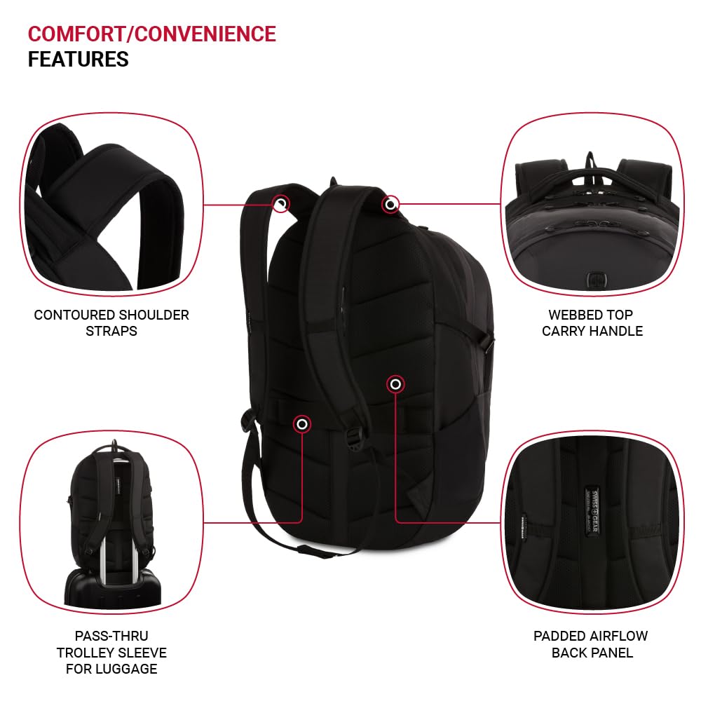 SwissGear FusionPro, Black/Charcoal, 19-Inch