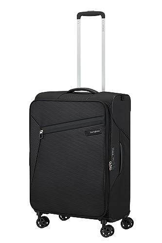 Samsonite Suitcase, Black (Black), Spinner M (66 cm-67/73 L)