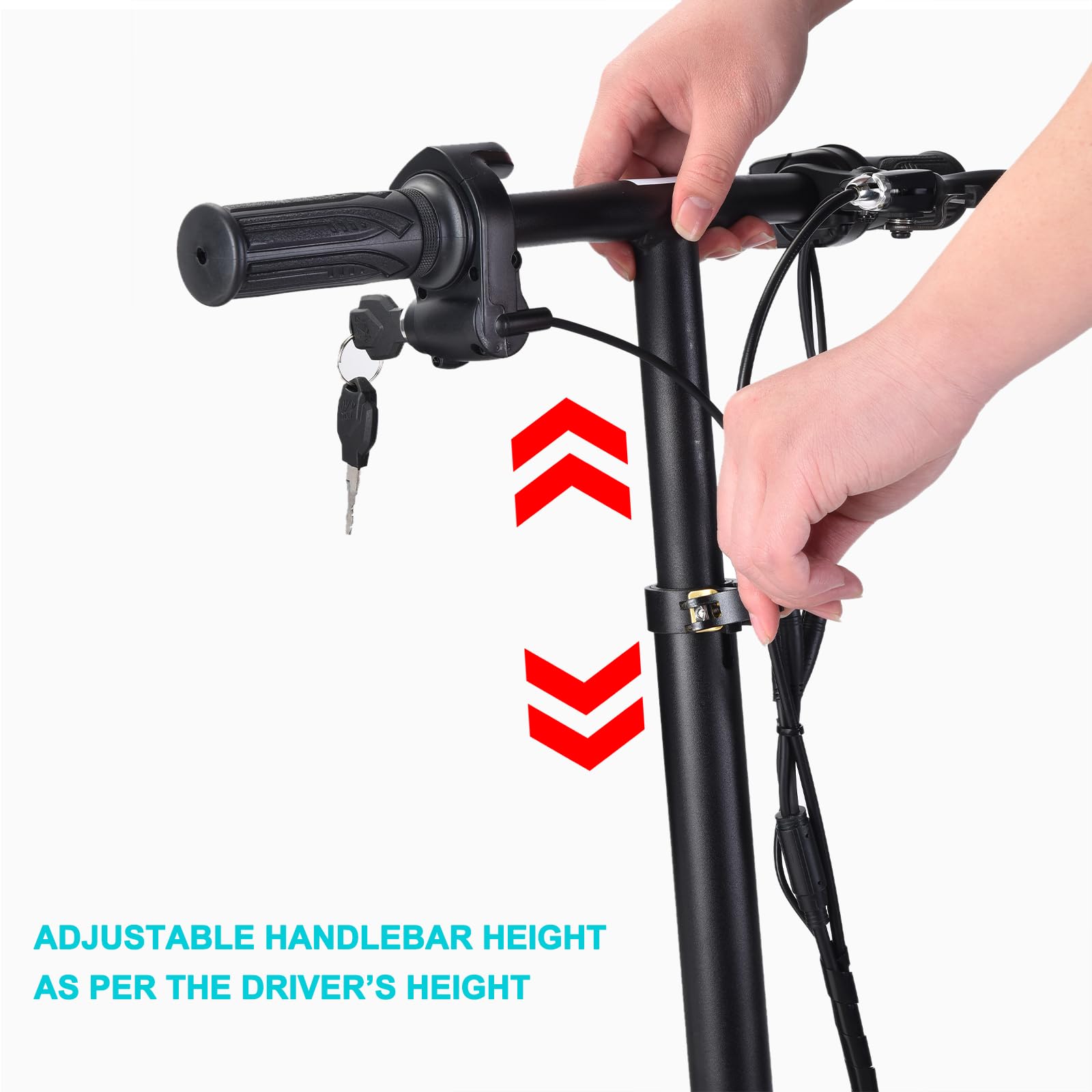 Folding Mobility Electric Scooter 48v 700w Dual Motor Lithium Battery 42 * 22 * 33(Inch) (Black)…