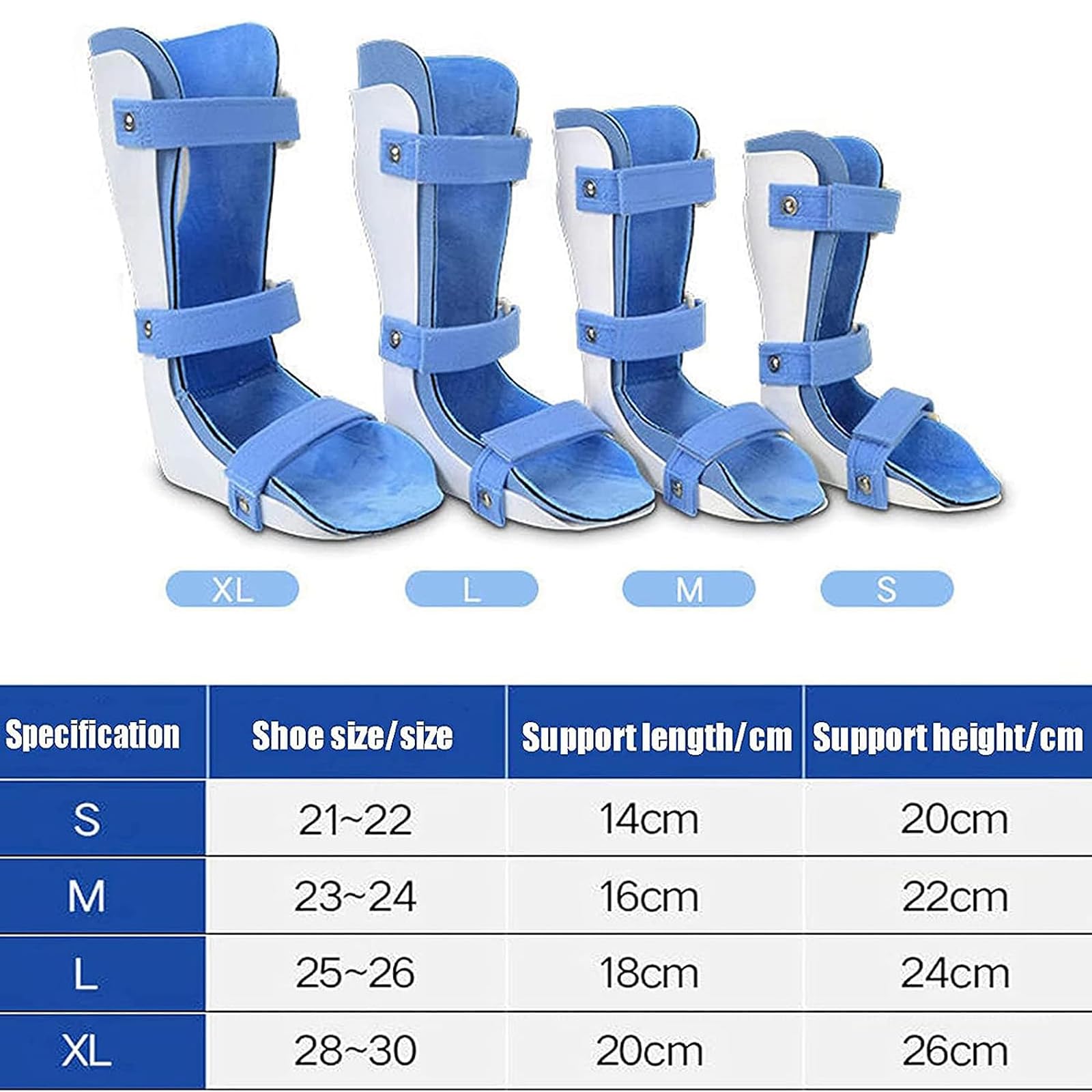 UZIAH Kids Drop Foot Splint Othopedic Ankle, Foot Brace Night Splint Support For Ankle Sprain Fracture Fixation Brace for Varus Correction Foot Support,Right,S
