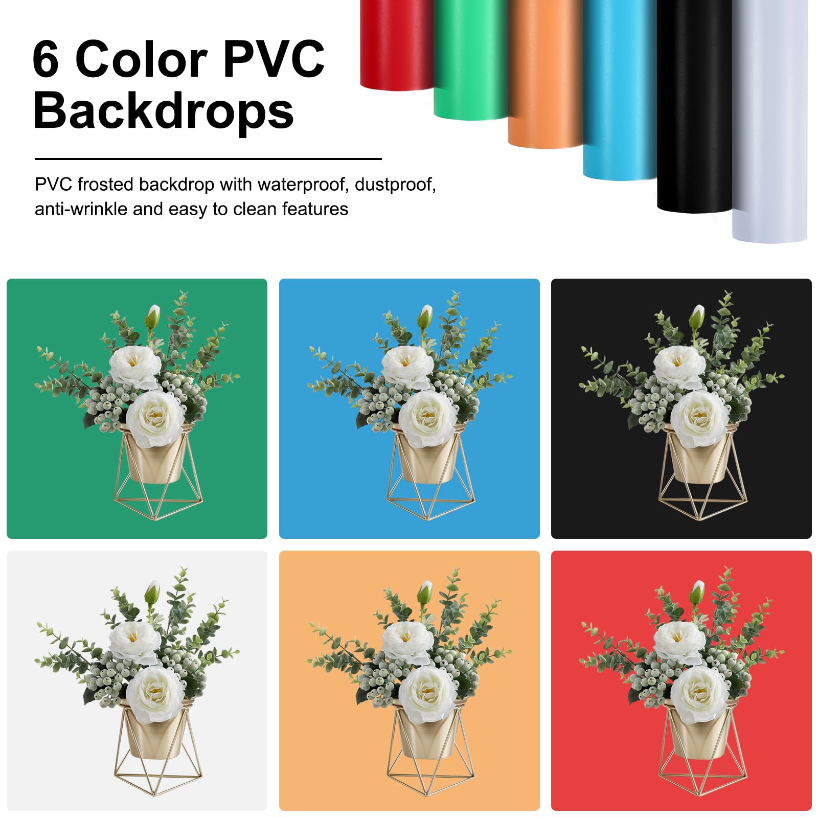 Light Box Photography, Photo Studio Light Box 12''x12'' Professional Shooting Tent Kit with 120 LED Lights & 6 Color Backdrops &1 Diffuser Cloth - Dimmable Lightbox for Product Photography