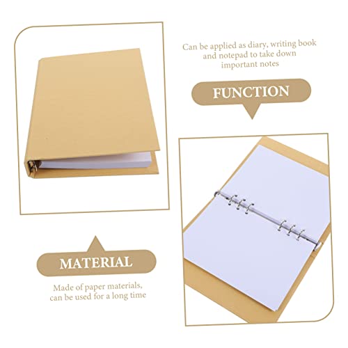 JEWEDECO 1 Set notebook blank unlined journals make your own book monthly organizer book stationery notepad schedule notepads small sketchbook Magazine child portable paper white